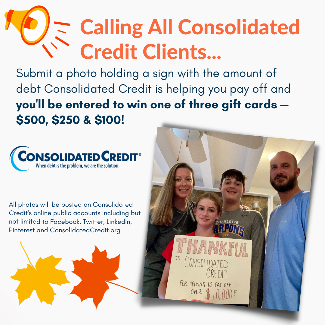 Current Contests & Contest Rules | Consolidated Credit